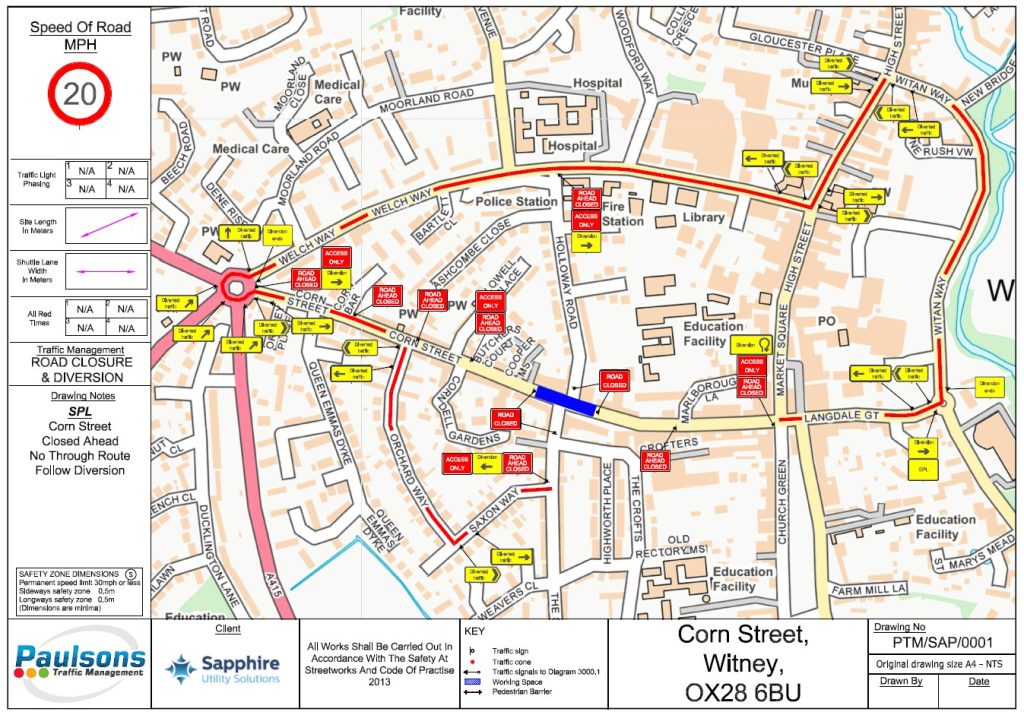 Temporary Road Closure – Corn Street – Witney Town Council