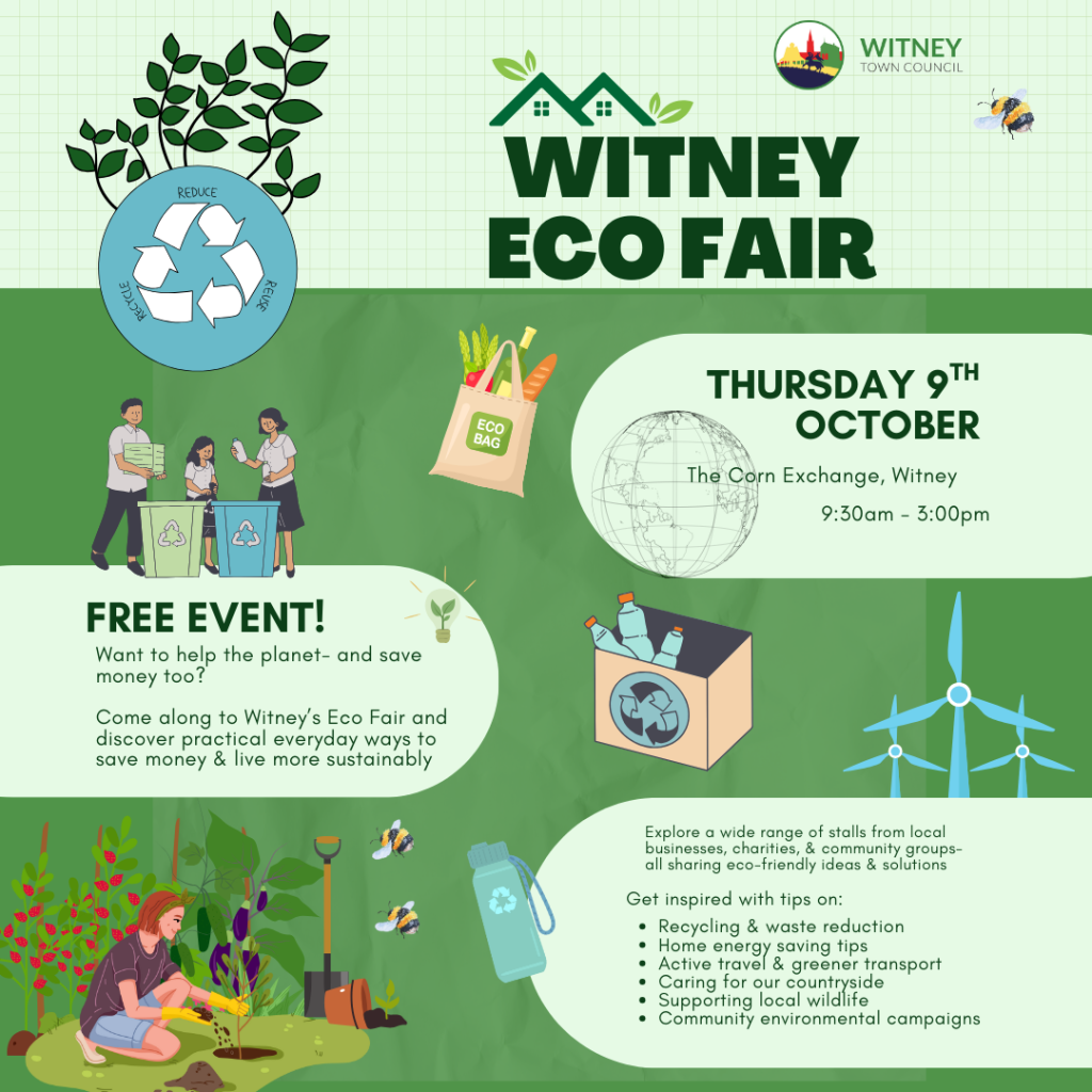 Witney Corn Exchange to Host Free Community Eco Fair – Witney Town Council